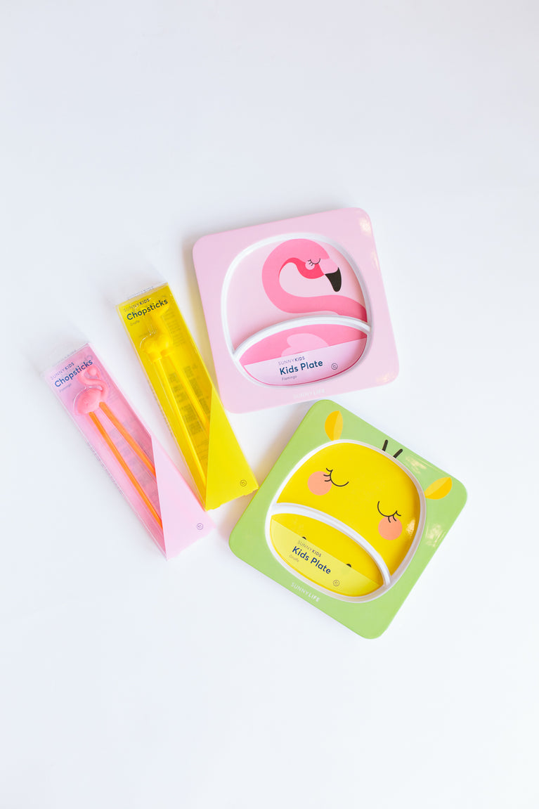 Flamingo Spoon & Fork Set | Little Birdies